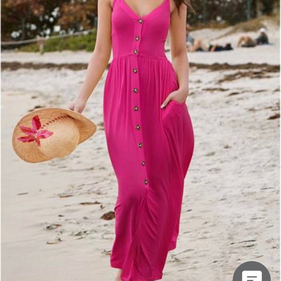 VENUS | Dresses | Buttonfront Maxi Dress | Poshmark